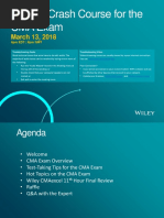 CMA Part 1 Sample Questions From ChinaIMA | PDF