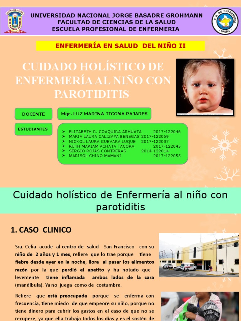Cuidado de Enfermería en Parotiditis Infantil | PDF | Inmunología ...