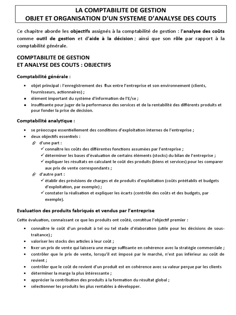 Compta de Gestion - Initiation | PDF | Dépréciation | Comptabilité