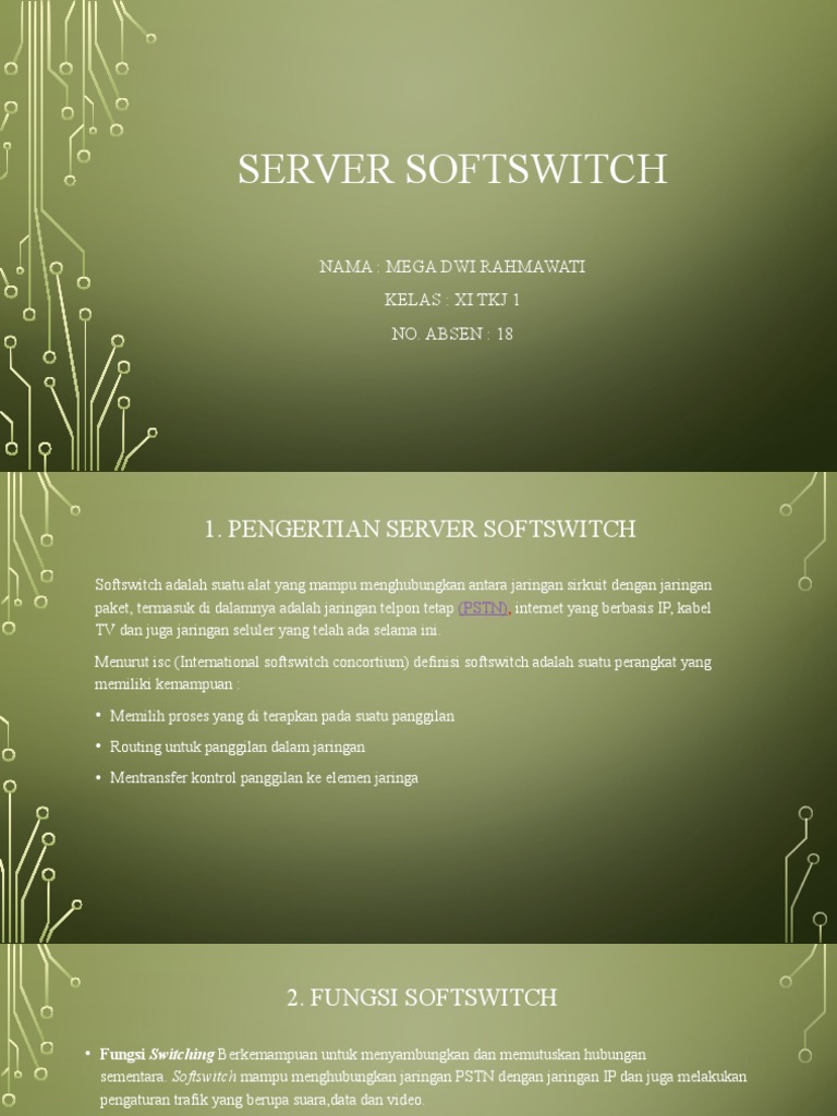 Server Softswitch | PDF | Komputer | Teknologi & Rekayasa