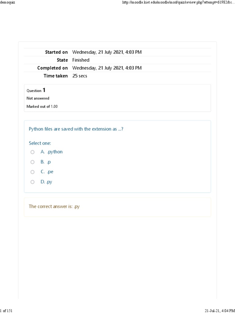 All Quiz Questions With Answers (Python Programming) | Download Free ... All Quiz Questions With Answers (Python Programming) | Download Free ...