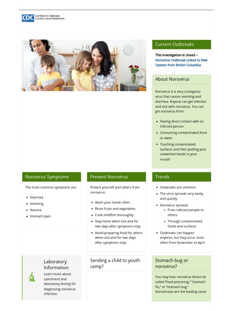 Norovirus - CDC | PDF | Immunology | Medical Specialties