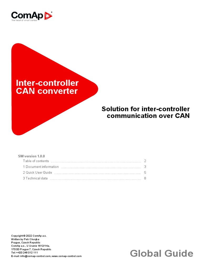 Inter Controller CAN Converter Global Guide | PDF | Computer Network ...