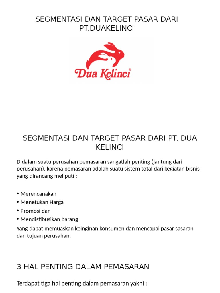 Segmentasi Dan Target Pasar Dari PT | PDF | Seni