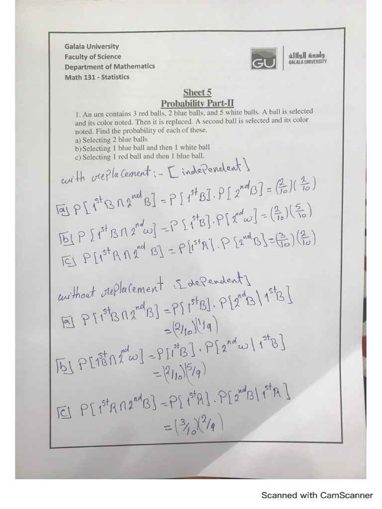Model Answer Sheet 5 | PDF
