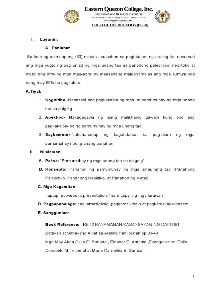 LESSON PLAN Jesslin | PDF