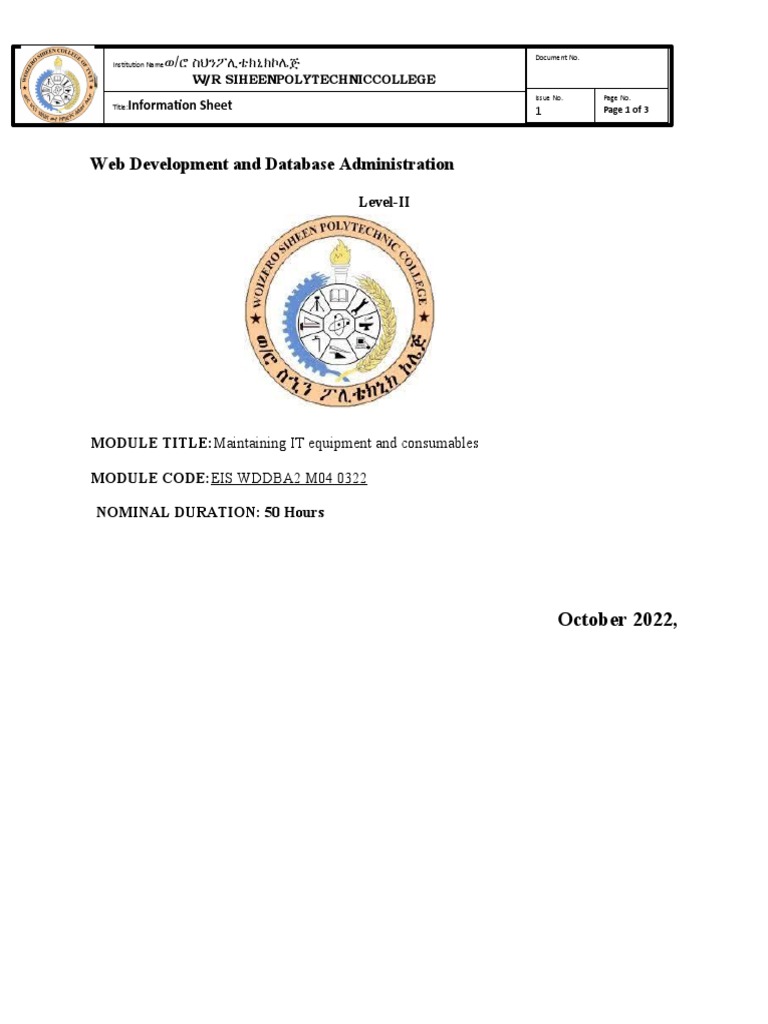 Maintaining IT Equipment and Consumable 2015 | PDF | Random Access Memory | Dynamic Random ...