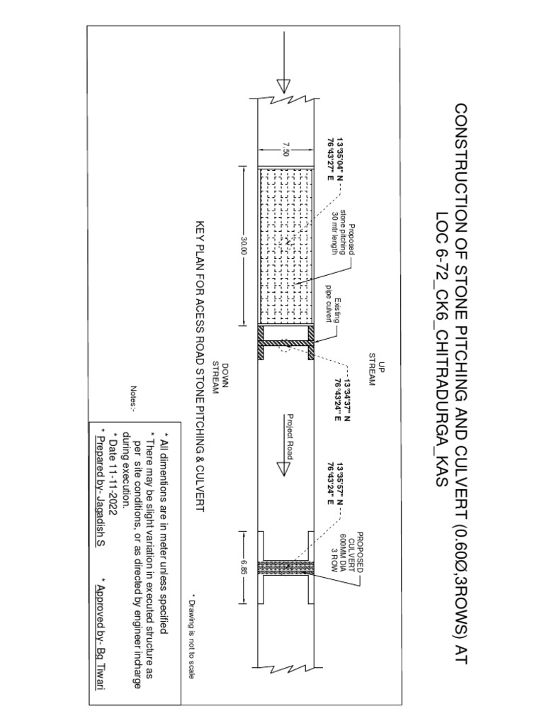 Culvert and Stone Pitching Design Plan | PDF