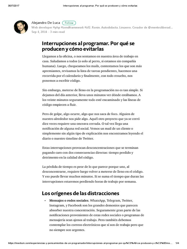 Interrupciones Al Programar | PDF