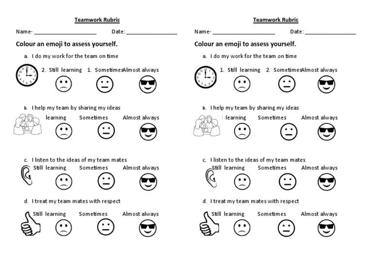 Teamwork Rubric | PDF