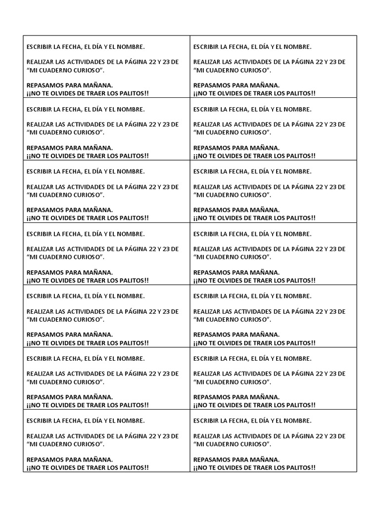 Escribir La Fecha | PDF