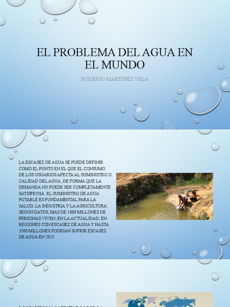 El Problema Del Agua en El Mundo | PDF | Agua | Escasez de agua