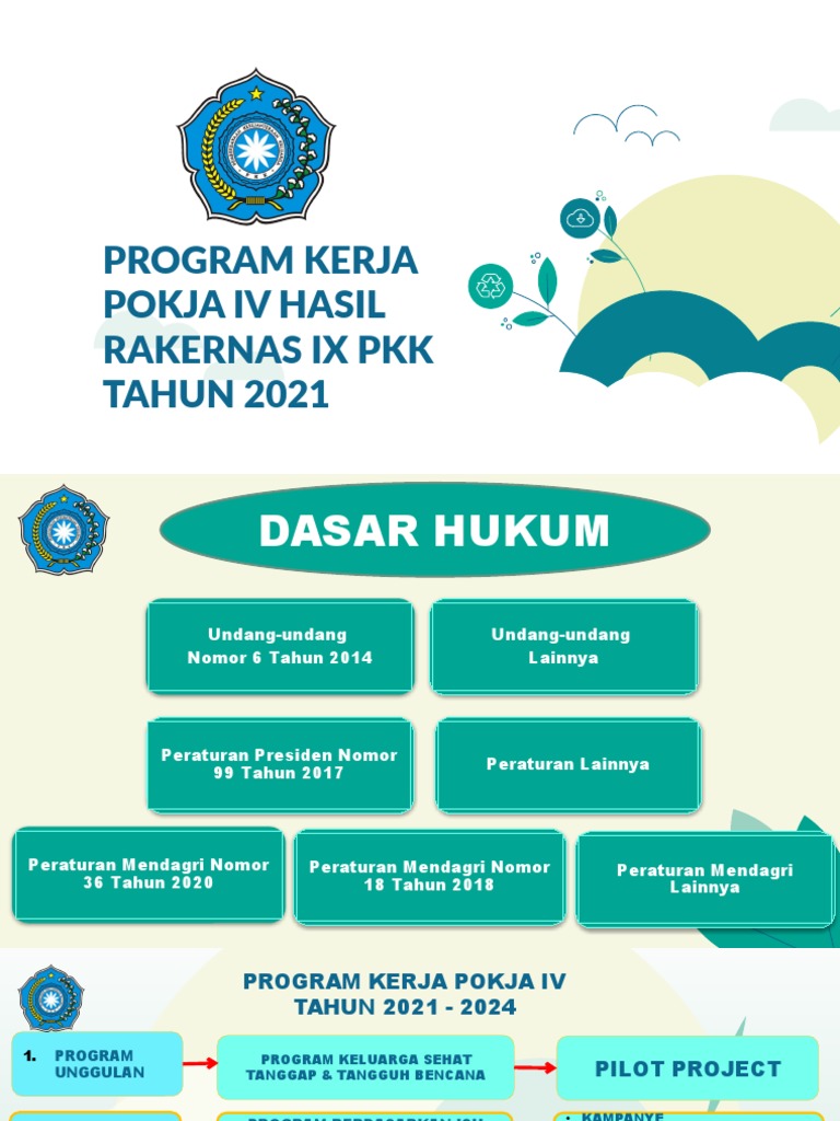 Program Kerja PKK 2021-2024 | PDF