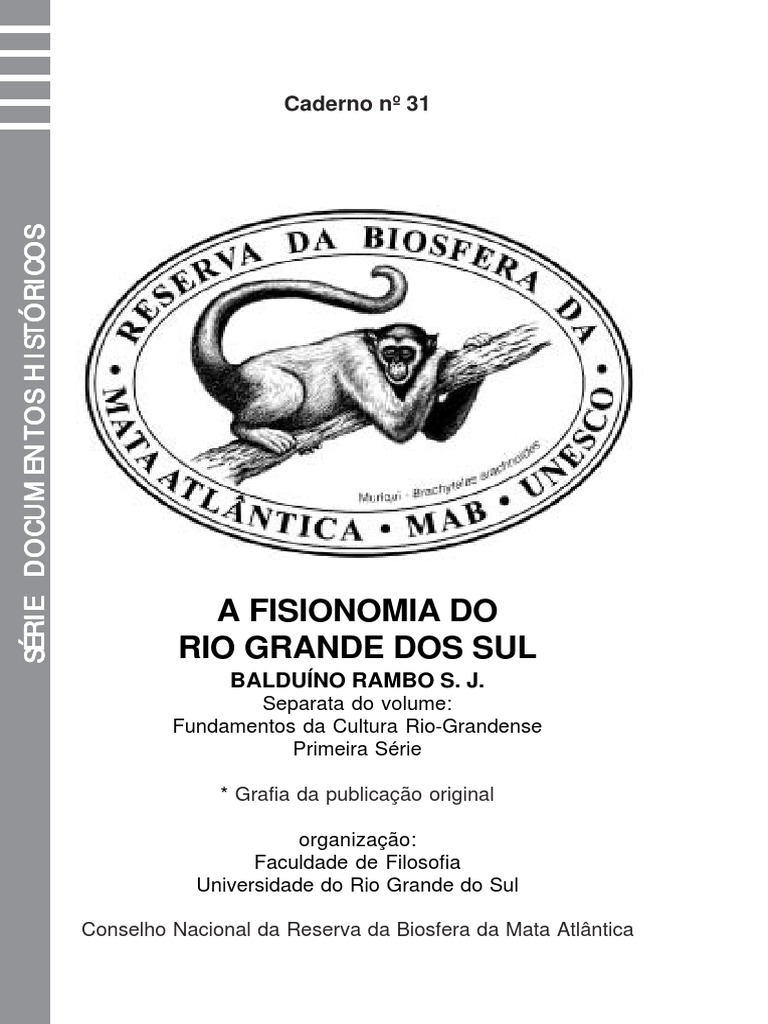 A FISIONOMIA DO RIO GRANDE DO SUl | PDF | Deserto | América do Sul