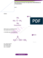 IUPAC Nomenclature Questions | PDF