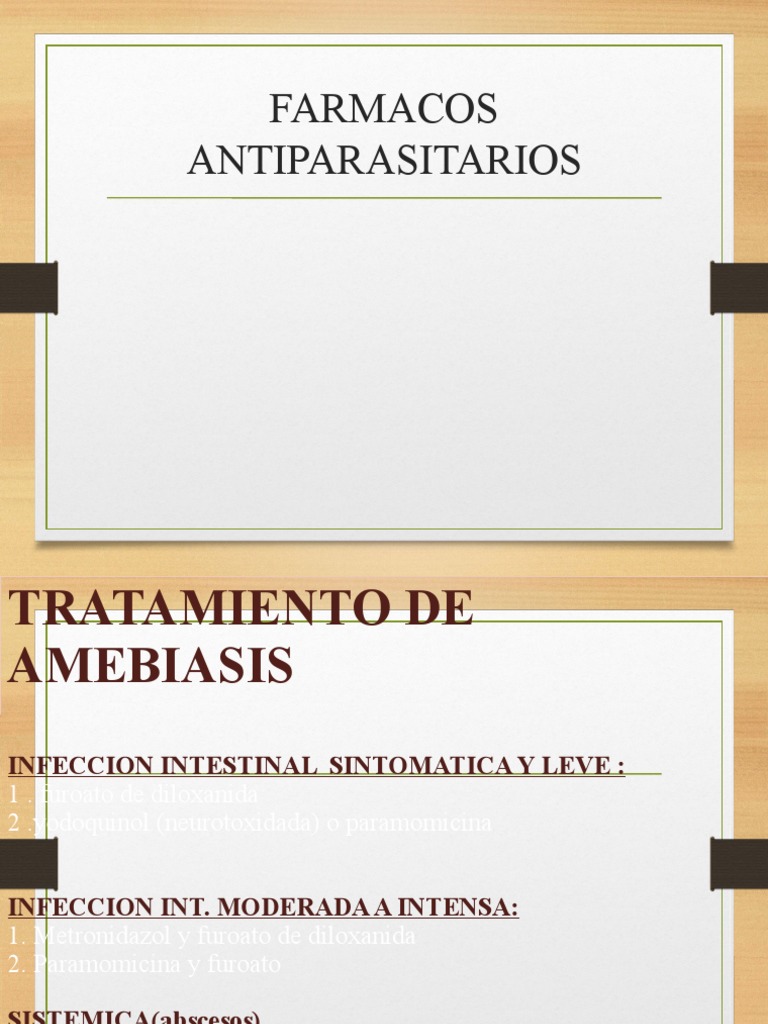 Antiparasitarios Autoguardado | PDF | Parasitología | Especialidades Medicas