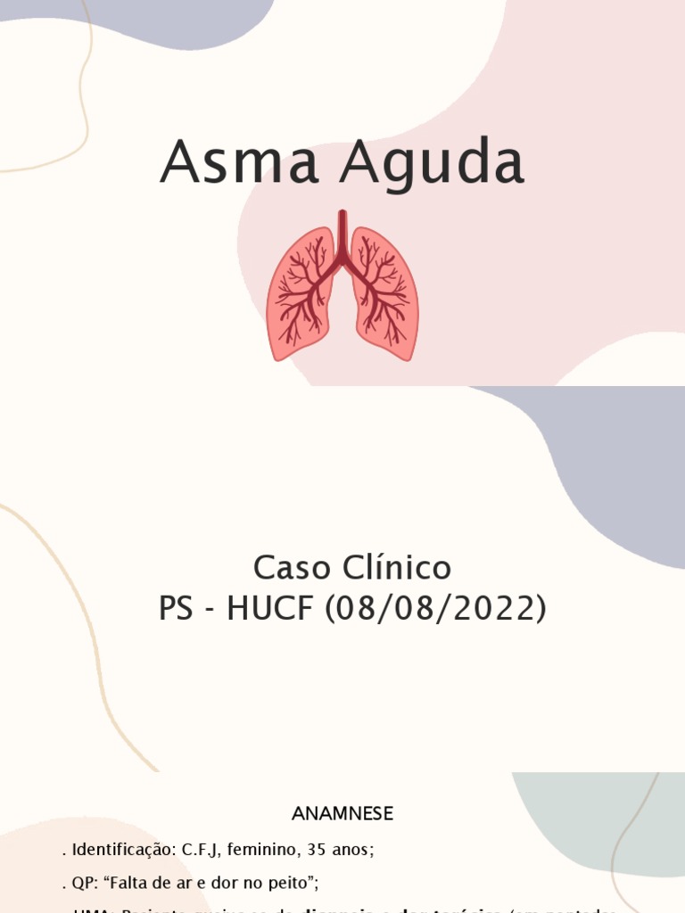 Asma Aguda | PDF | Asma | Ciências da Saúde