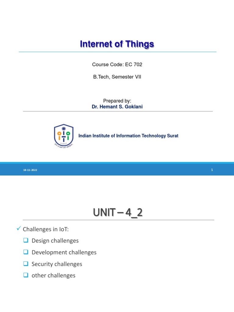 IoT Design and Development Challenges | PDF | Internet Of Things ...