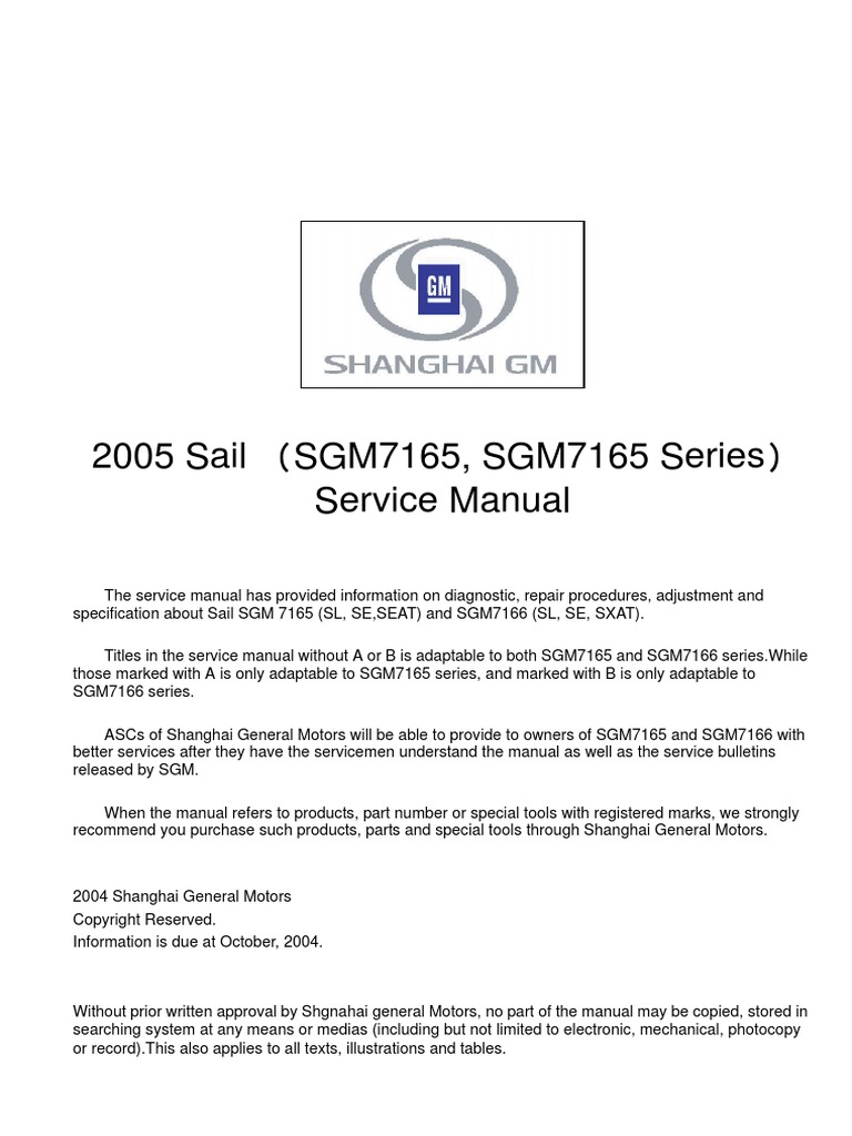 SAIL APRIETE-Manual-Chevrolet-Sail | PDF | Internal Combustion Engine ...