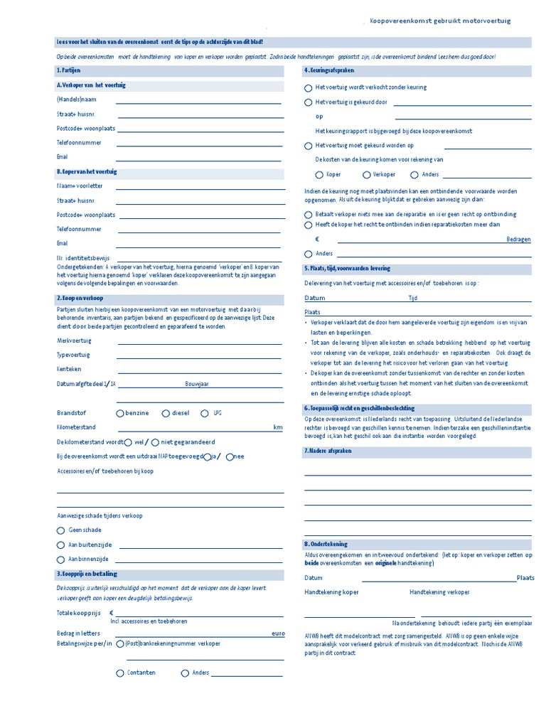 koopovereenkomst-gebruikt-motorvoertuig | PDF