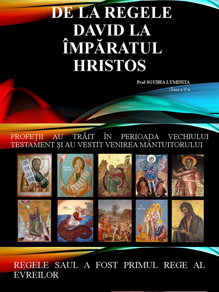 De La Regele David La Imparatul Hristos | PDF