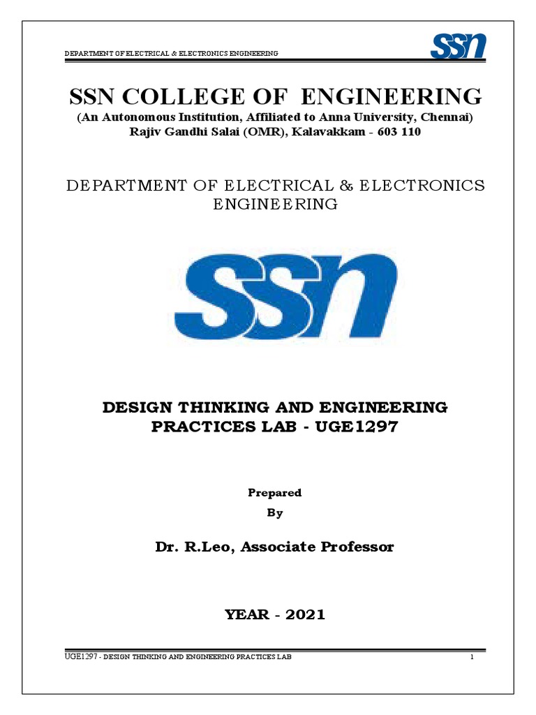 Engineering Practices Lab Syllabus | PDF | Science & Mathematics