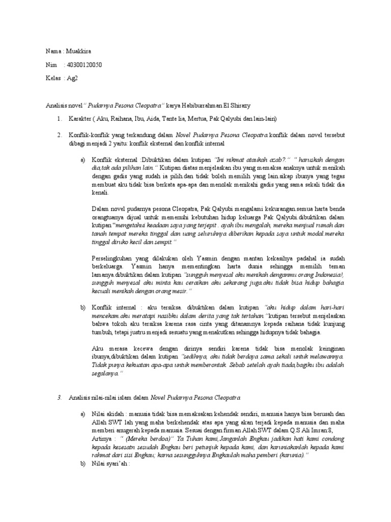 Analisis Novel PPC | PDF