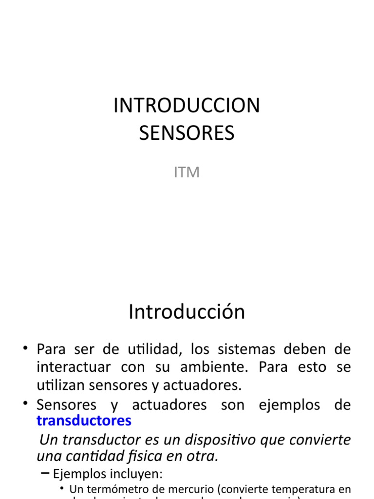 Sensor Es Intro | PDF | Sensor | Exactitud y precisión
