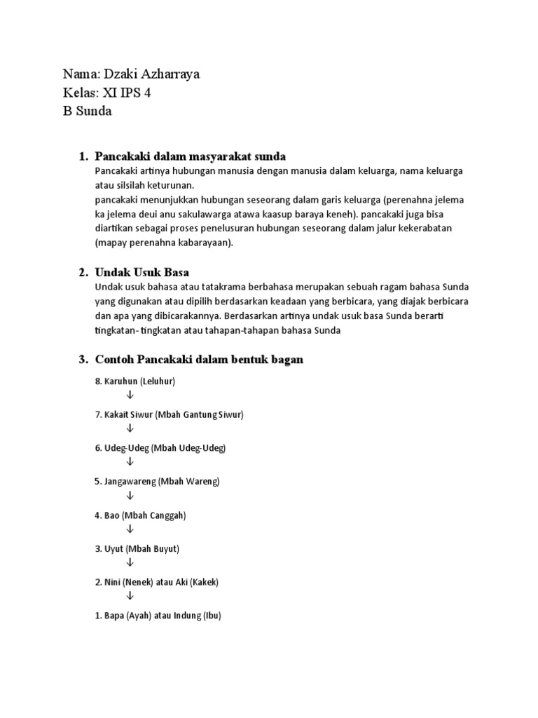 Tugas Sunda Pancakaki Callysta | PDF