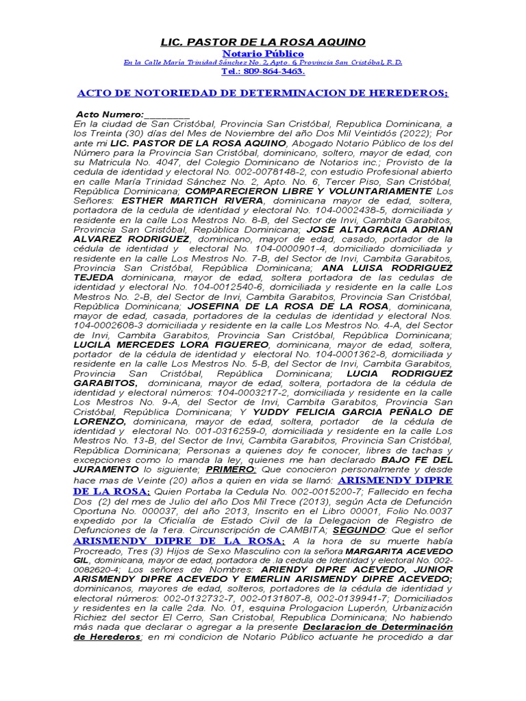 Determina-Dipre de San Cristobal | PDF | Ley común | Justicia