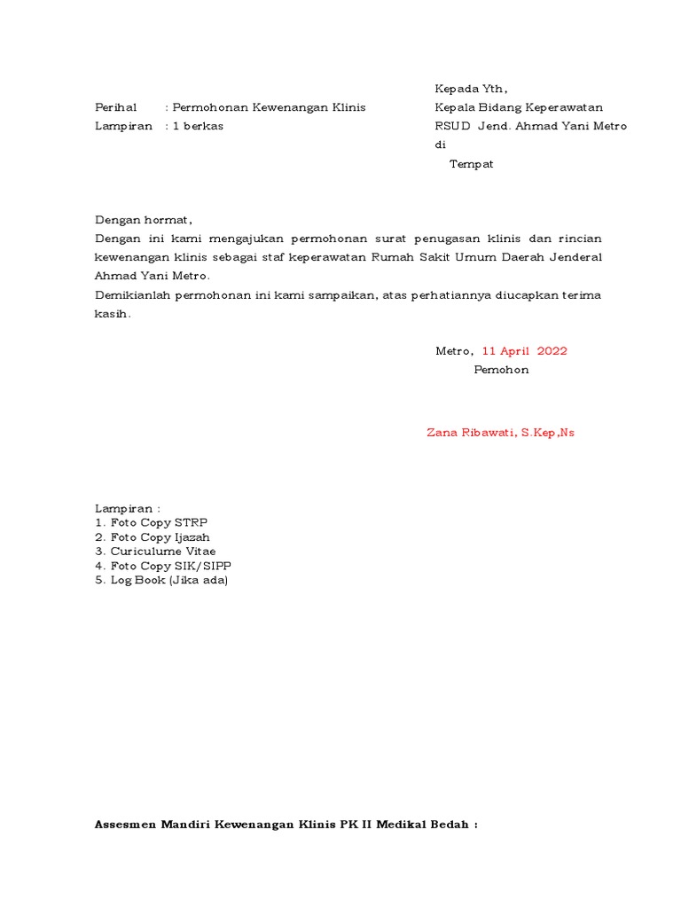 Contoh Form PK II | PDF