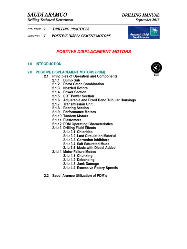 Chapter 2-J Positive Displacement Motors | PDF | Electric Motor | Pump