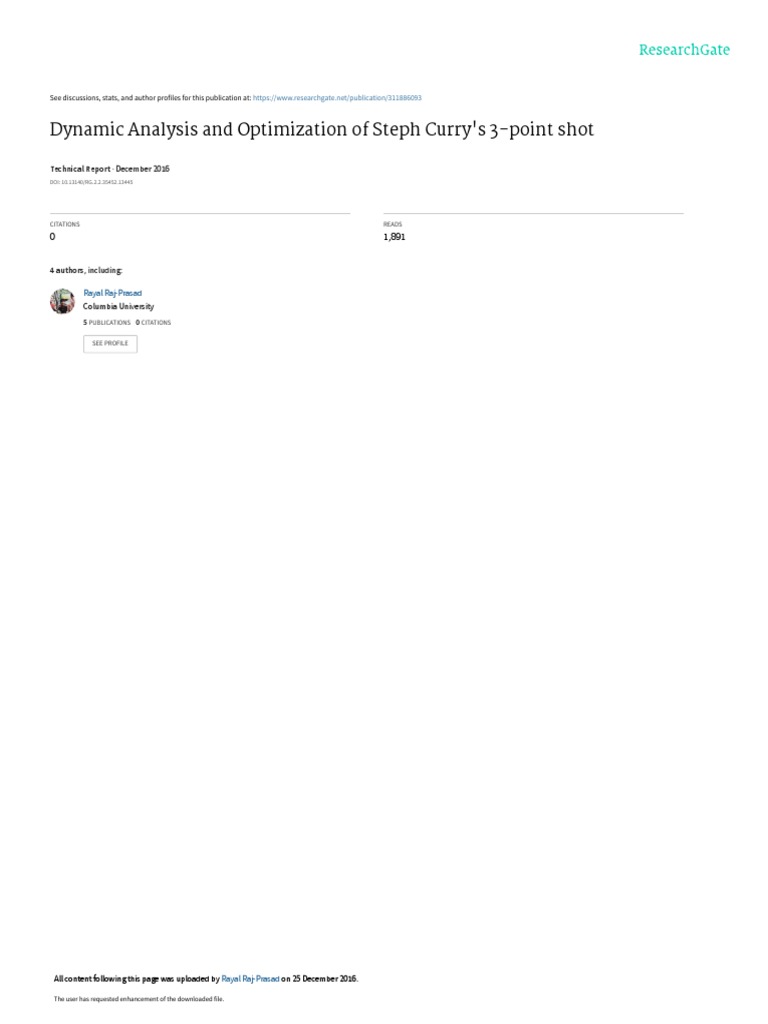 Stepph Curry RoboticsFinalProjectReport | Download Free PDF ...