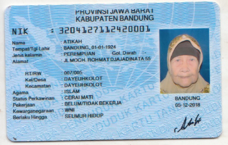 KTP Ibu Atikah | PDF
