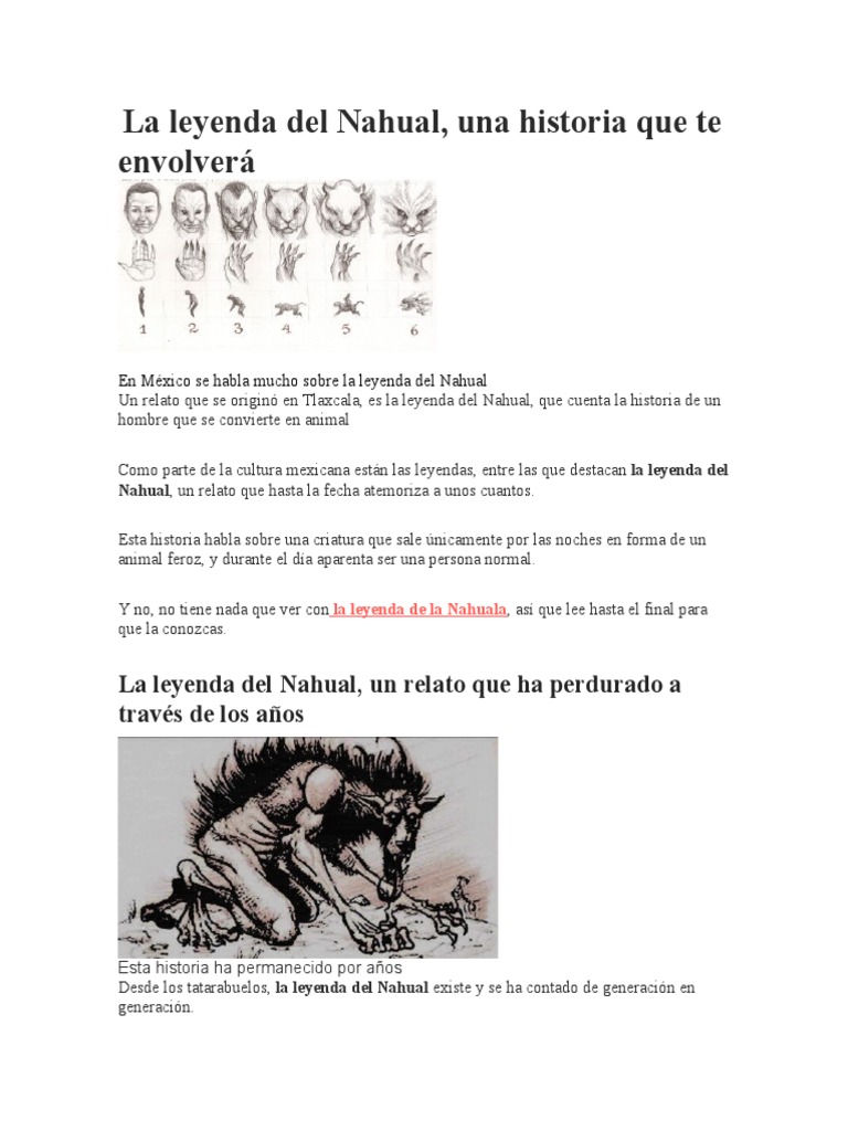 La Leyenda Del Nahual | PDF