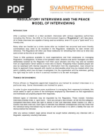 The PEACE Model Cheat Sheet | PDF | Interview | Evaluation