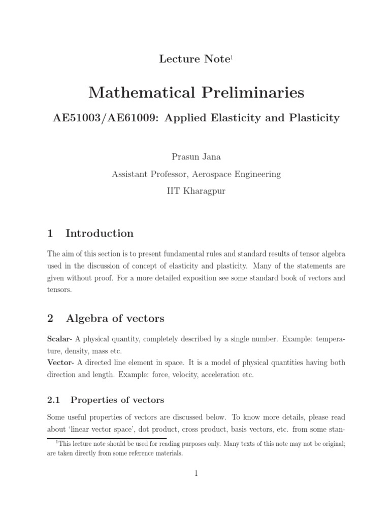 2 - Mathematical Preliminaries | PDF | Eigenvalues And Eigenvectors ... 2 - Mathematical Preliminaries | PDF | Eigenvalues And Eigenvectors ...
