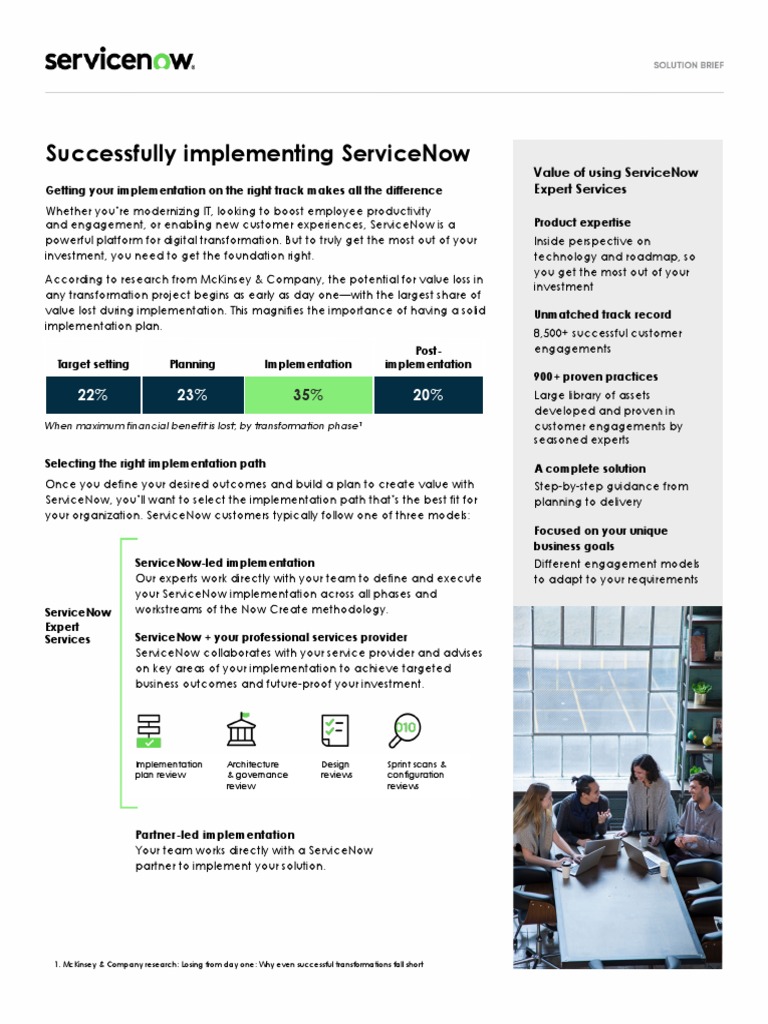 ServiceNow Solution Brief Implementing ServiceNow | PDF ...