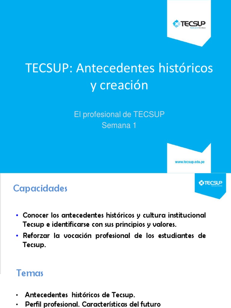 Semana 1 - Profesional Del Tecsup | PDF | Business | Sociedad