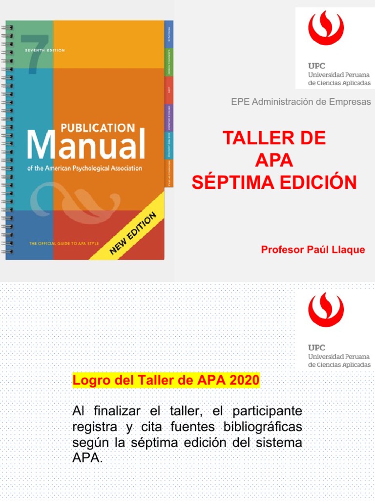 Apa 7ma Edicion Upc | PDF | Science