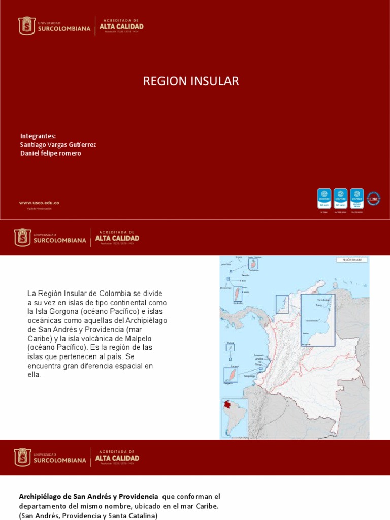 Características de la Región Insular Colombiana | PDF | Isla