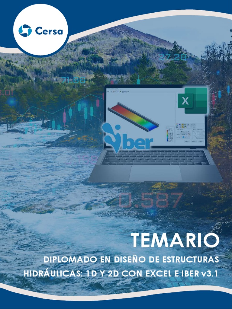 Diseño de estructuras hidráulicas 1D y 2D con Excel e Iber v3.1 | PDF ...