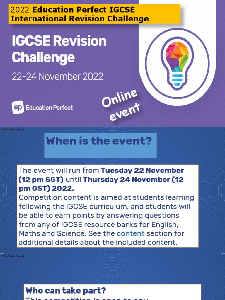 Education Perfect International Igcse Competition | PDF | Communication
