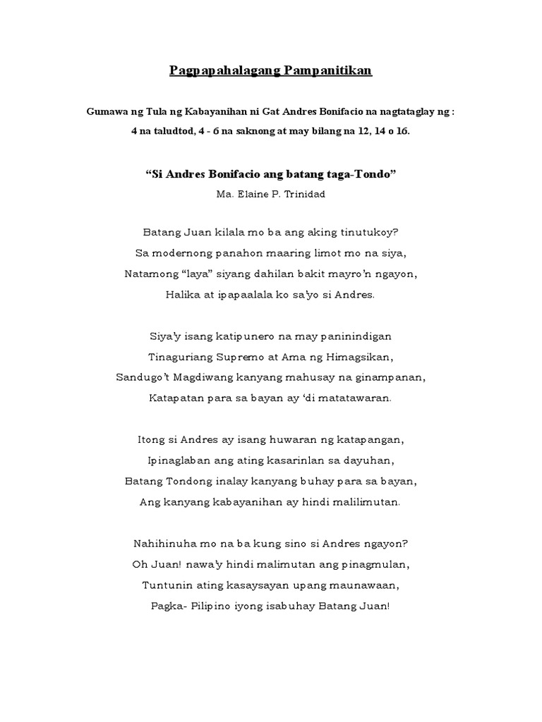 Andres Bonifacio | PDF