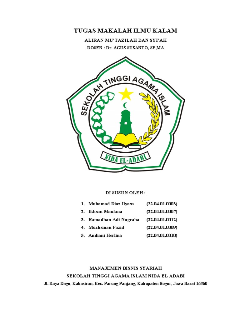 Makalah Mu'tazilah Dan Syiah | PDF