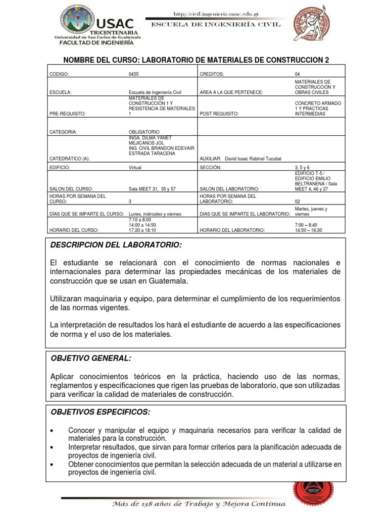 Programa de Laboratorio MDC 2 2022 | PDF | Evaluación | Laboratorios
