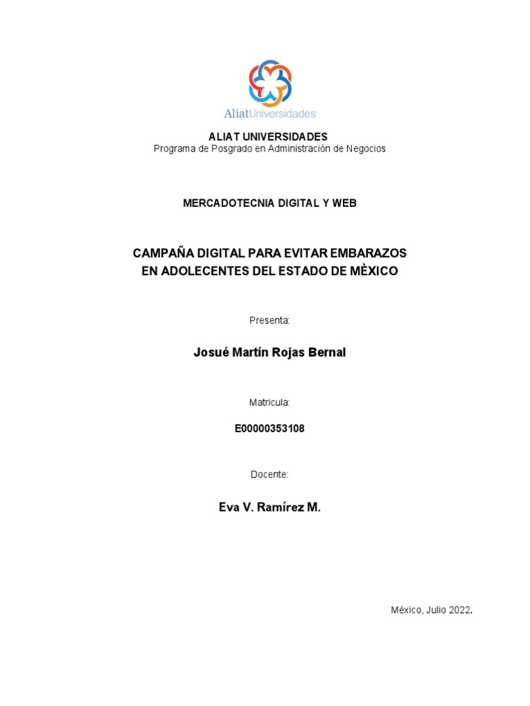 Josué Martín Rojas Bernal - Proyecto MDWEB - Entrega1 | PDF | Internet | Facebook