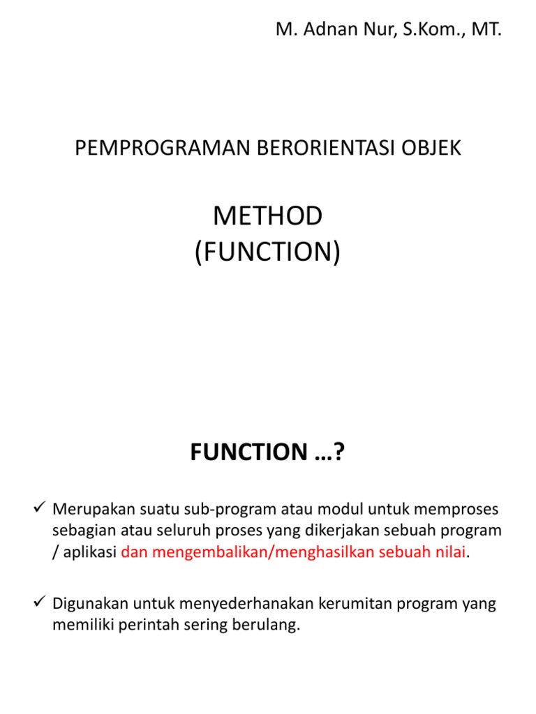 Materi Function | PDF | Bisnis | Teknologi & Rekayasa