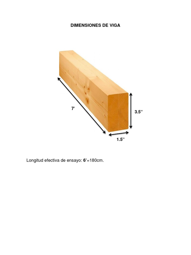 Medidas Y Dimensiones De Vigas De Madera Pdf