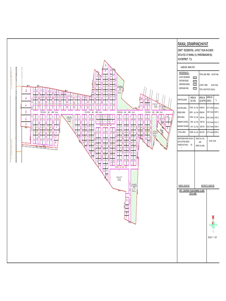 Raikal 36 Acers DTCP Layout | PDF